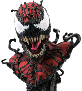 Diamond Select Carnage 1:2 Scale Bust & Animated X-Men Rogue Bust Up ...